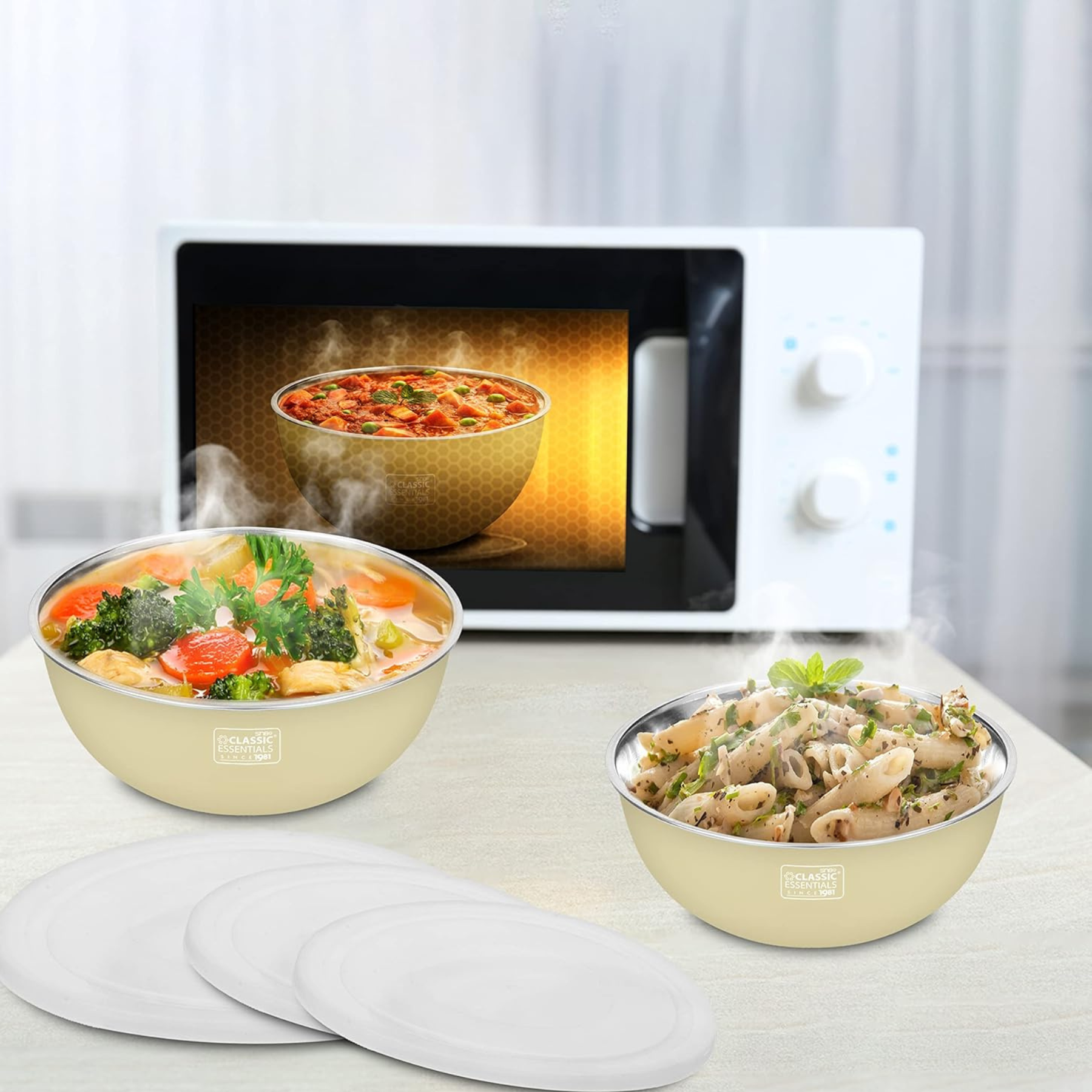 Buy Classic Microwave Safe Mixing Bowls Set in Sri Lanka | miniexpress.lk