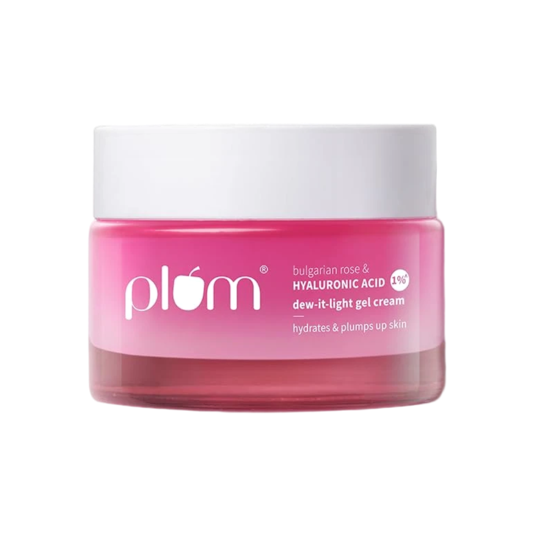 Plum Bulgarian Rose & 1% Hyaluronic Acid Dew-It-Light Gel Cream 50 g ...