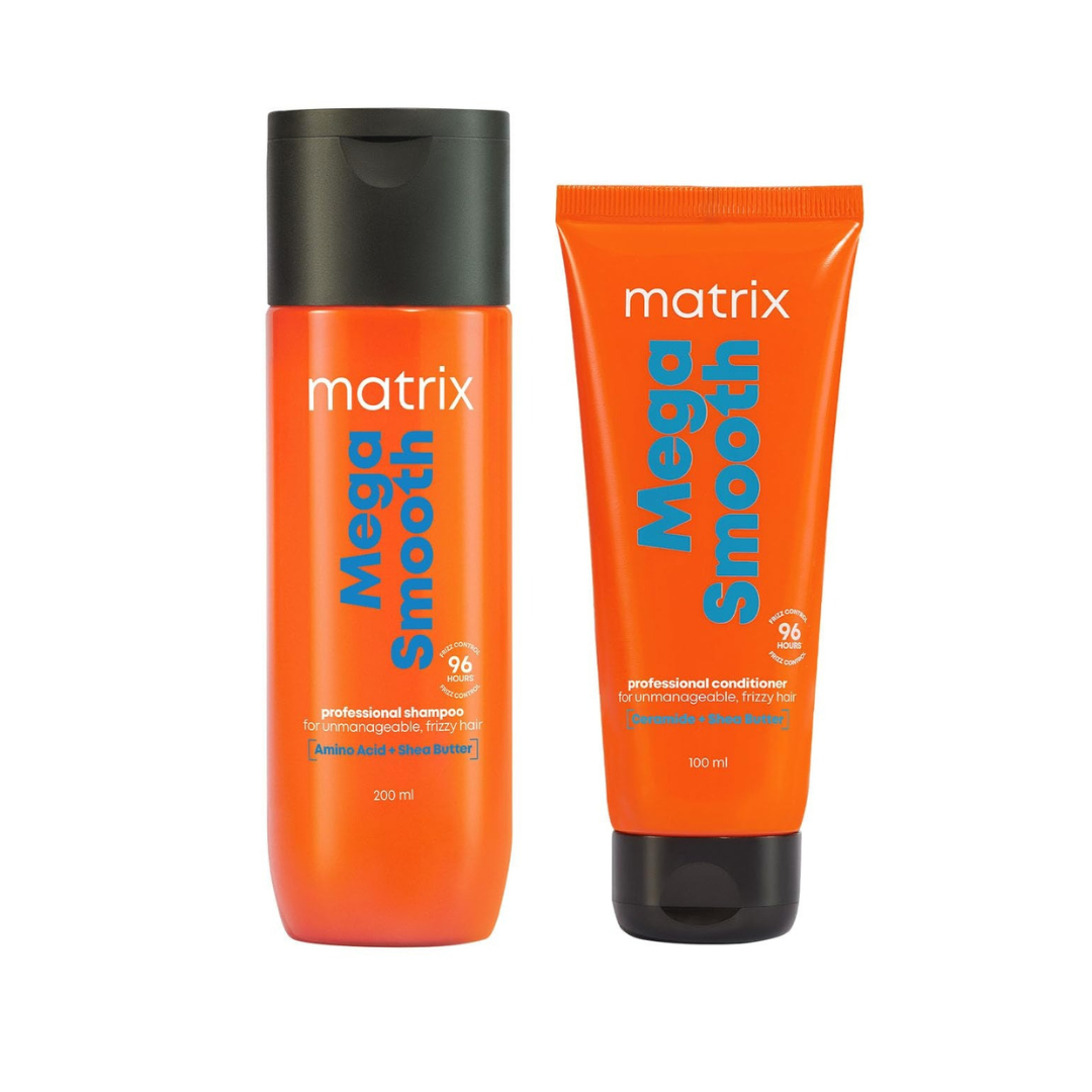 MATRIX Mega Smooth Shampoo and Conditioner Combo for Frizzy hair ...